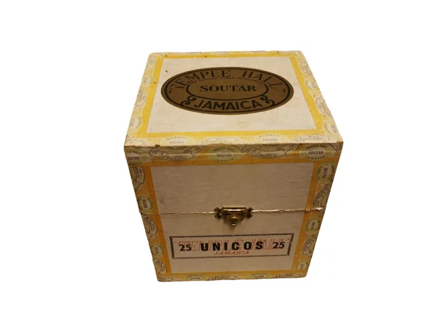 VINTAGE WOODEN JAMAICA Cigars Box, Temple Hall Soutar Jamaica £29.99 ...