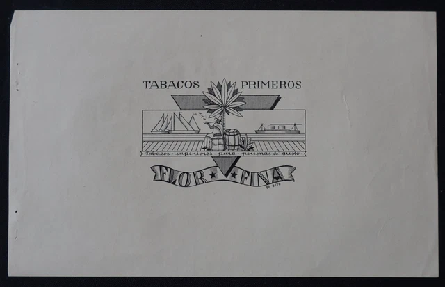 ANTIQUE TAG FLOR FINA Art Deco Old Box Cigar Label CIGAR BOX £10.04 ...