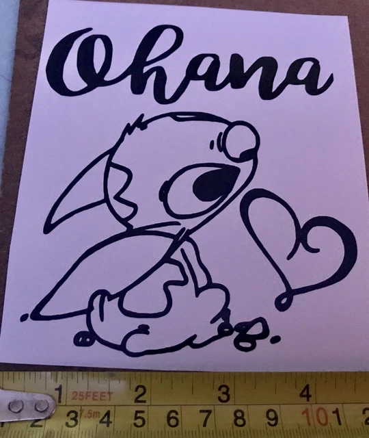DISNEY STITCH OHANA Sticker Decal Vinyl Car windows - PicClick UK DISNEY STITCH OHANA Sticker Decal Vinyl Car windows - PicClick UK