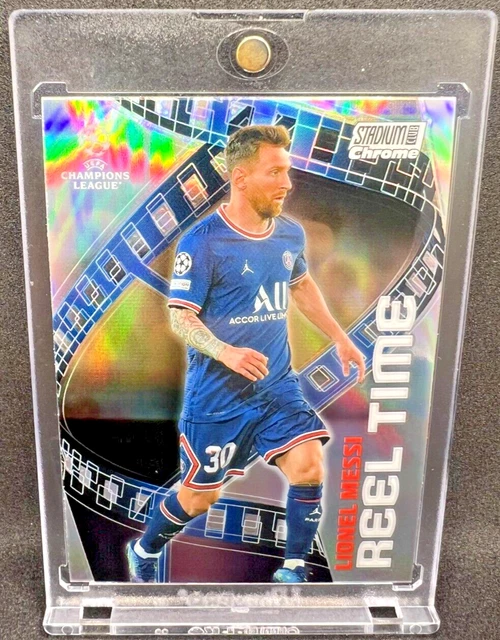 LIONEL MESSI RARE REFRACTOR TOPPS STADIUM CLUB CHROME INVESTMENT CARD ...