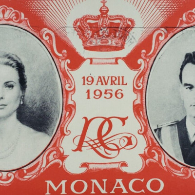 GRACE KELLY PRINCE Rainier 4x6 Postcard c1960 Princess Monaco Vintage ...