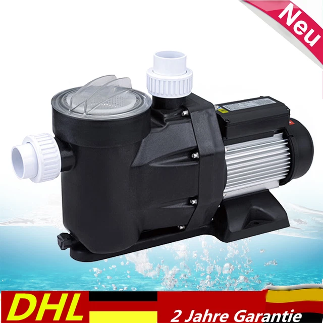 SCHWIMMBADPUMPE UMWÄLZPUMPE POOLPUMPE Filterpumpe Pumpe 450L/Min 1300W 1 Phase EUR 110,92 ...