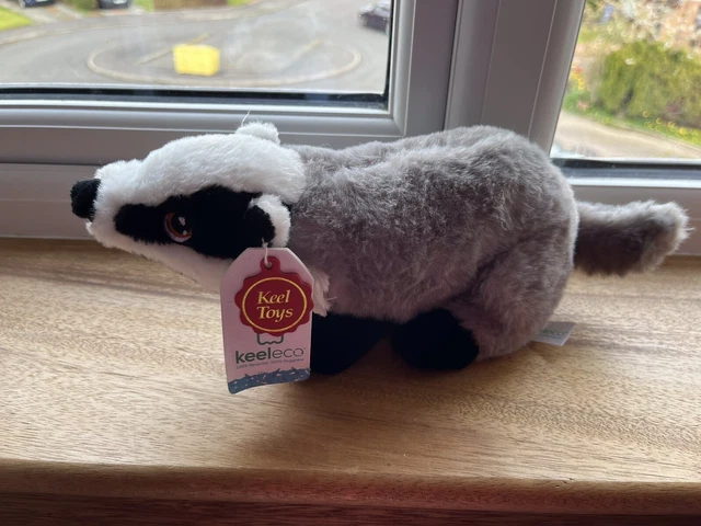 KEELECO KEEL TOYS 25cm BADGER Soft Plush Toy 100% RECYCLED Eco Friendly ...