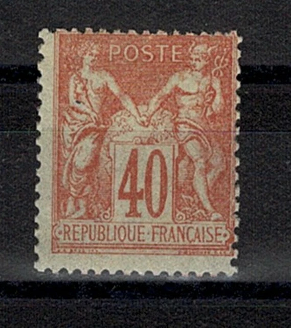 FRANCE STAMP TIMBRE YVERT N° 94 " SAGE 40c ROUGE-ORANGE 1881 " NEUF xx TTB W458 EUR 69,95 ...