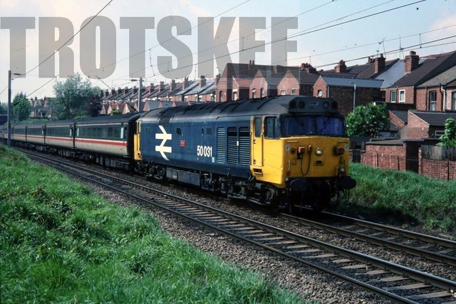 35MM SLIDE BR British Railways Diesel Loco Class 50 50031 Coventry 1990 ...