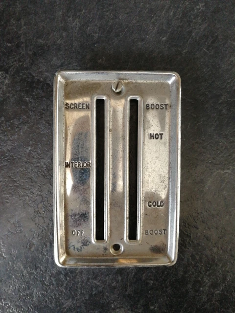 FORD CONSUL ZEPHYR Zodiac Mk2 Heater Control Panel Chrome £19.99 ...