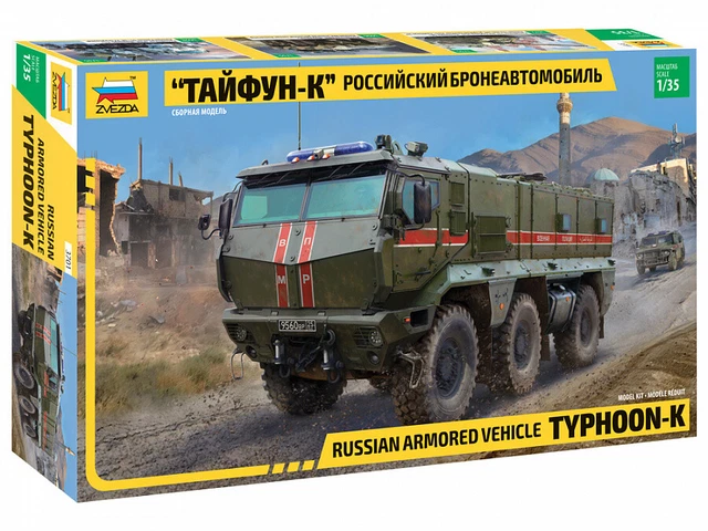 RUSSIAN ARMORED VEHICLE Typhoon-K 1:3 5 Plastique Model Kit Zvezda EUR ...