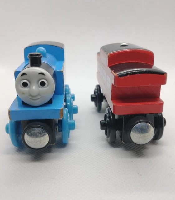 THOMAS THE TRAIN Tank Engine & Sodor Main Line Caboose Wooden Railway ...