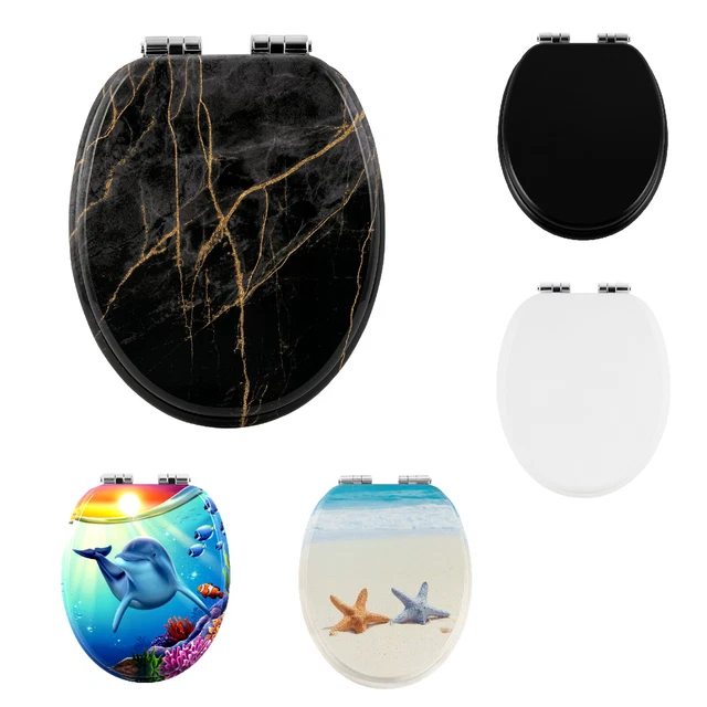 EUGAD TOILETTENDECKEL MIT Absenkautomatik WC Sitz O-Form Toilettensitz ...