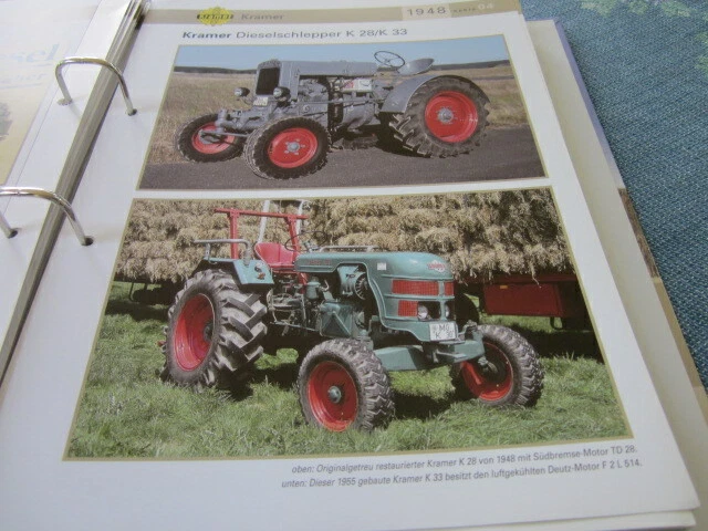 TRAKTOREN DATENBLATT KRAMER 3 Dieselschlepper K 28, K33, 1948 EUR 4,08 ...