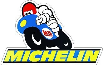MICHELIN M38 BIKE TT RACES MOTORSPORTS MOTORSPORT STICKERS DECALS x2 £4 ...