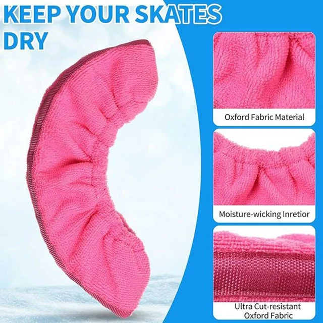 ELASTIC FIT ICE Skate Blade Covers Figure Skates Blade Protectors S M L ...