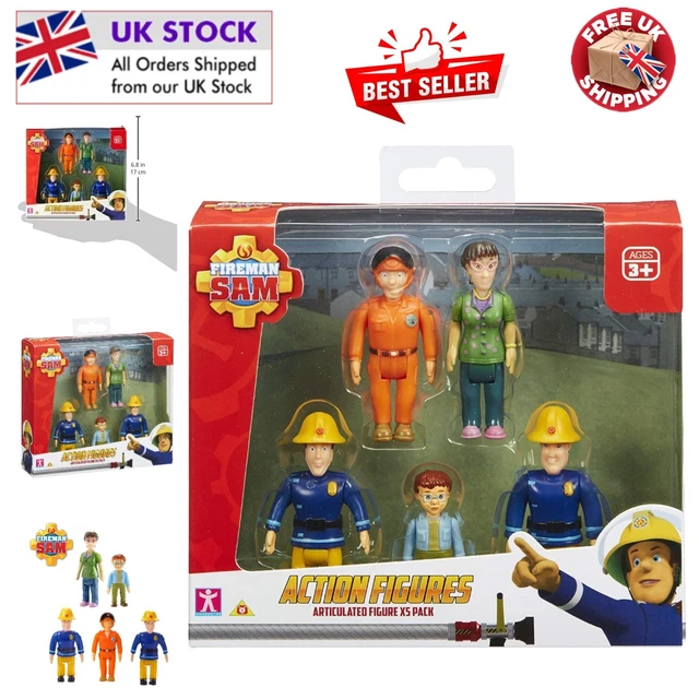 5-PIECE FIREMAN SAM Action Figures Set - Articulated for Fun Adventures ...