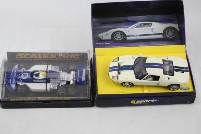 VINTAGE SCALEXTRIC CARS Ford GT40 March Ford 240 Boxed £5.50 - PicClick UK