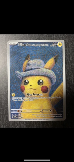 POKÉMON X VAN Gogh Museum: Pikachu with Grey Felt Hat Promo Card EUR ...