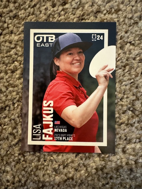 CARTE À COLLECTIONNER disque de golf 2024 DGPT Lisa Fajkus FPO 17 EUR 4 ...