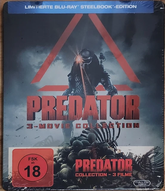 PREDATOR-3 MOVIE COLLECTION - Blu-ray Disc -Limitiertes Steelbook Neu ...