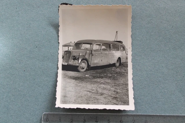 FOTO PHOTO BG WW2 WK2 Wehrmacht Mannschafts Bus Omnibus Reisebus ...