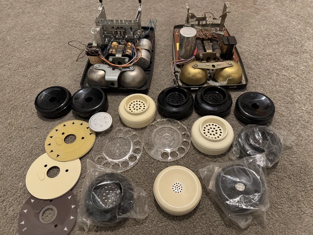 JOB LOT OF Assorted Vintage GPO Telephone Parts, Handset Caps ...