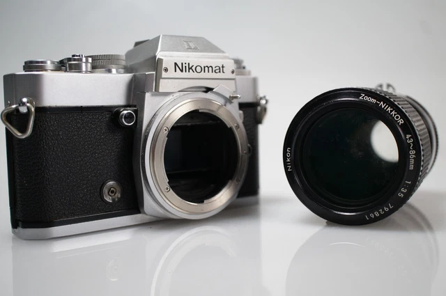 NIKON NIKOMAT EL ( Nikkormat ) Fonctionne bien (lire) + Zoom Nikkor 43 ...