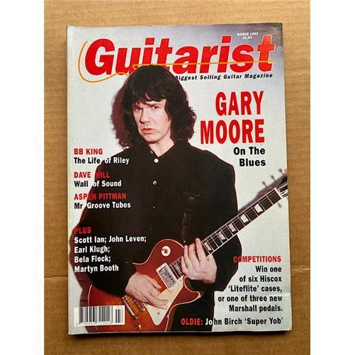 GARY MOORE GUITARIST Magazine March 1992 - Gary Moore Cover + Feature ...