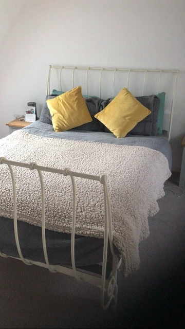 METAL BED FRAME King Size £156.70 - PicClick UK