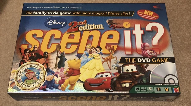 DISNEY SCENE IT? 2nd Edition DVD Trivia Board Game Disney Pixar $20.00 ...