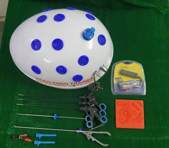 Laparoscopic Simulator Trainer With 5 Basic Instruments Usb Cable