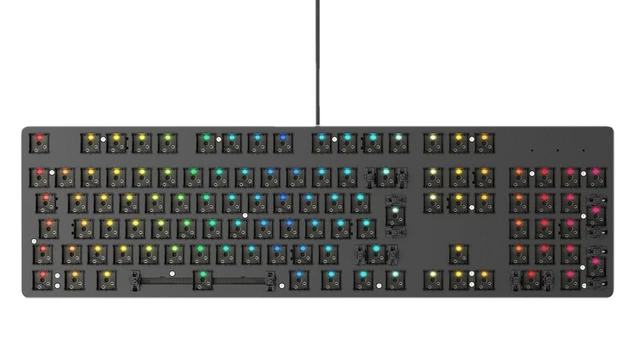 GLORIOUS PC GAMING Race Glorious GMMK Full-Size Keyboard Barebones ISO ...
