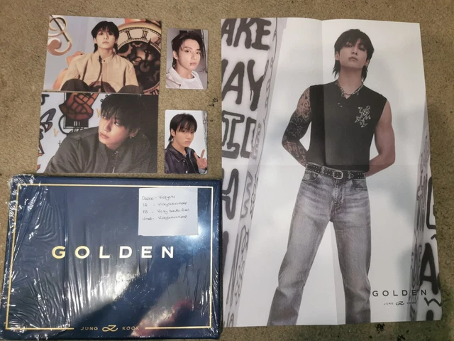 JUNGKOOK (BTS) GOLDEN Album Official Ver Substance Opened Complete Jung Kook £22.00 - PicClick UK