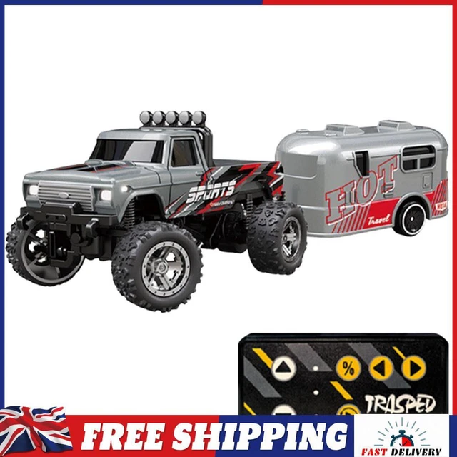MINI RC MONSTER Truck Car with Lights 1 64 Scale Truck Children Toy ...