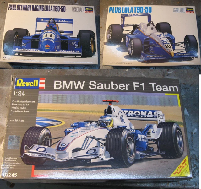 3 FORMEL 1 Bausätze - Hasegawa Lola T90, BMW Sauber EUR 1,00 - PicClick DE