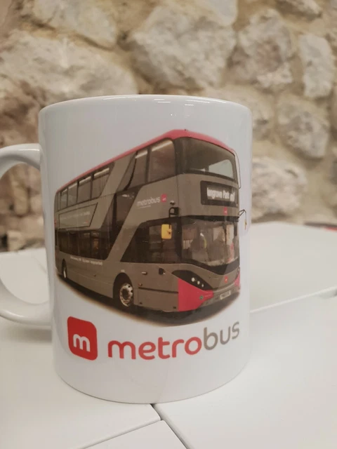 METROBUS M1 FIRST Bristol Metro Bus Transport Logo Cup Mug Scania ...