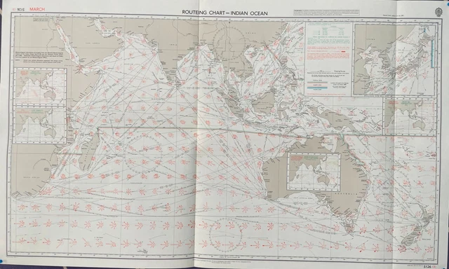 ADMIRALTY 5126(3) ROUTEING Chart - INDIAN OCEAN GENIUS NAUTICAL WALL ...