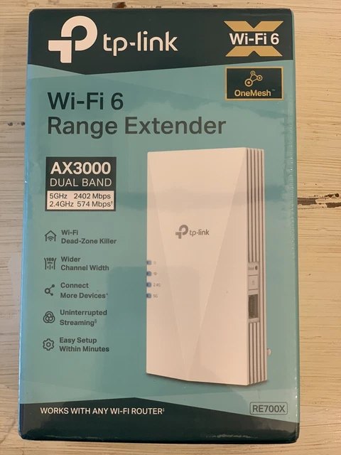 TP-LINK AX3000 DUAL Band Wi-Fi 6 RE700X Range Extender New/Sealed £36. ...