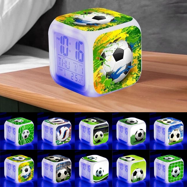 FOOTBALL DIGITAL ALARM Clock Digital Clock Football Kids Alarm Clock ...