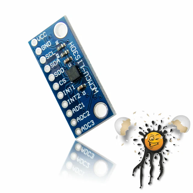 LIS3DH 3 AXIS Accelerometer MEMS Sensor Arduino ESP8266 STM £5.10 ...