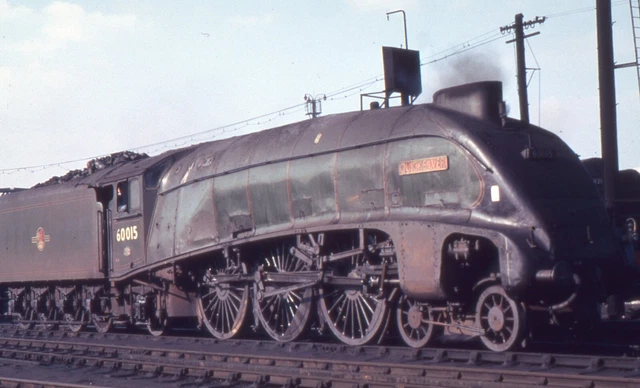 35MM RAILWAY SLIDE: COLOUR-RAIL: BRE 1788: CLASS A4: 60015 QUICKSILVER ...