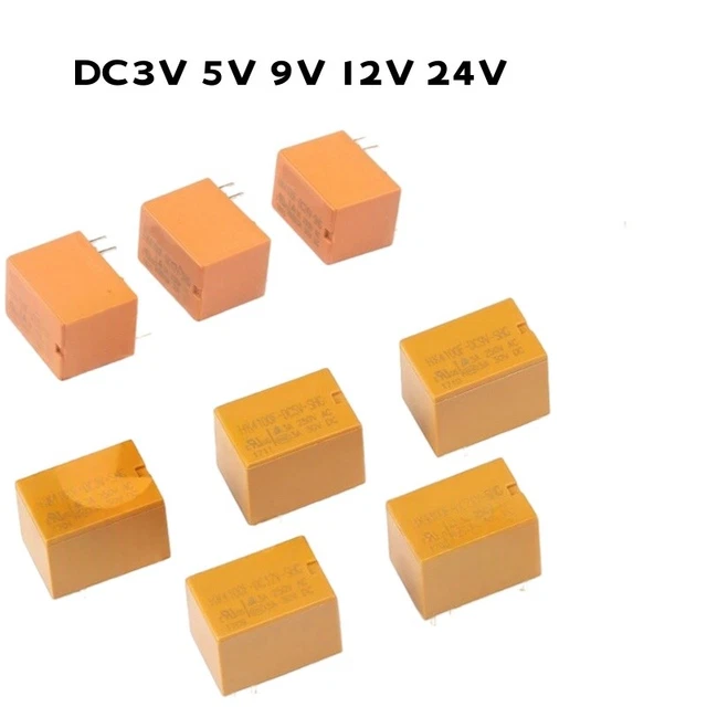 MINIATURE POWER RELAY HK4100F-DC3V 5V 9V 12V 24V-SHG 4100 Relays 250VAC ...