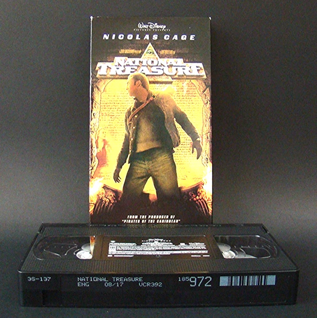 NATIONAL TREASURE VHS 2005 Nicolas Cage Late Release Rare OOP HTF 00s ...
