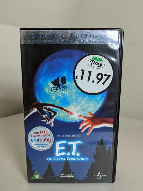 E.T. ET THE Extra Terrestrial VHS Special Remastered Edition Universal ...