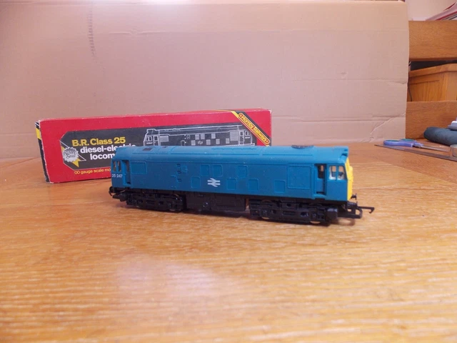 HORNBY R068 CLASS 25 DIESEL LOCO No 25247 in BR Blue Livery. OO Gauge £ ...