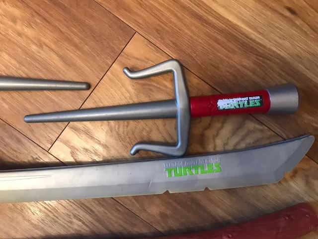 TEENAGE MUTANT NINJA Turtles TMNT Weapons Bo Staff, Sai, Katana Sword ...