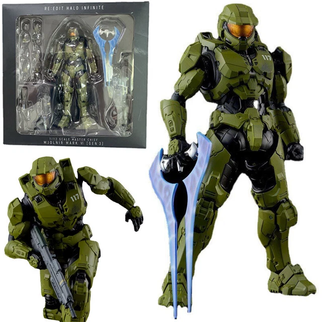 HALO INFINITE MASTER Chief Action Figur Desktop Modell Statue PVC ...