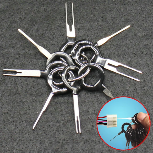 8PCS CAR TERMINAL Removal Tool Wiring Connector Pin Release Extractor ...