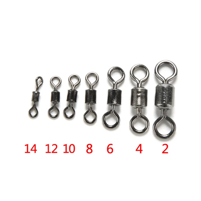 100 PCS TRONIX Round Eye Rolling Swivels Rig Sea Carp Fishi*^b EUR 3,42 ...
