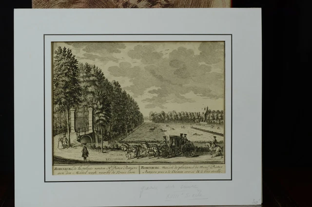 RARE ET ANCIENNE Gravure 18Eme Daniel Stoopendael Hollande Animée ...