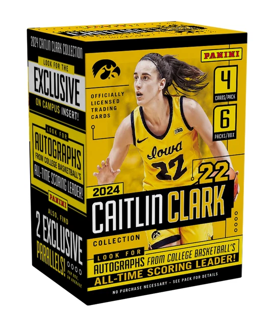 2024 PANINI CAITLIN Clark Collection Hobby Blaster Box Esclusivo Online ...