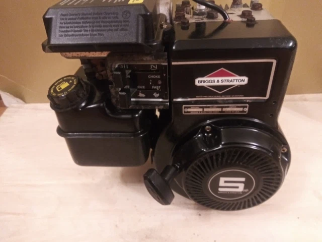 BRIGGS 5 HP GAS MOTOR GO KART MINI BIKE ROTO TILLER MOWER ENGINE $350. ...