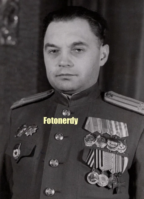 WWII WW2 SOVIET Russian Photo Red Army Colonel w/ Rare Orders & Awards ...